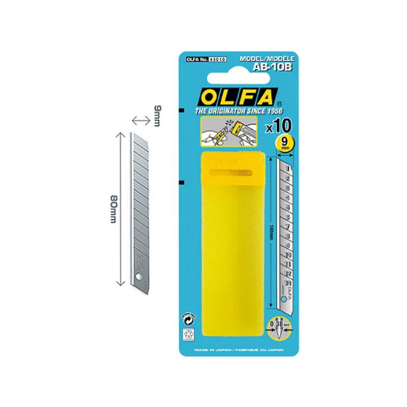 Olfa AB10B/AB50 - 9mm Snap Off Blades (pack 10/50) - Bi Wize